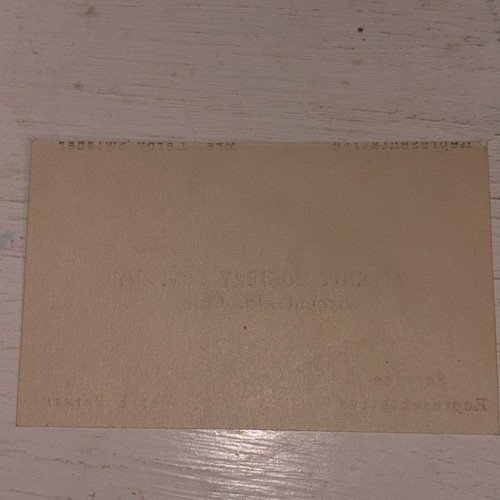 Wilknit Hosiery Company Greenfield, Ohio VTG Business Card | eBay