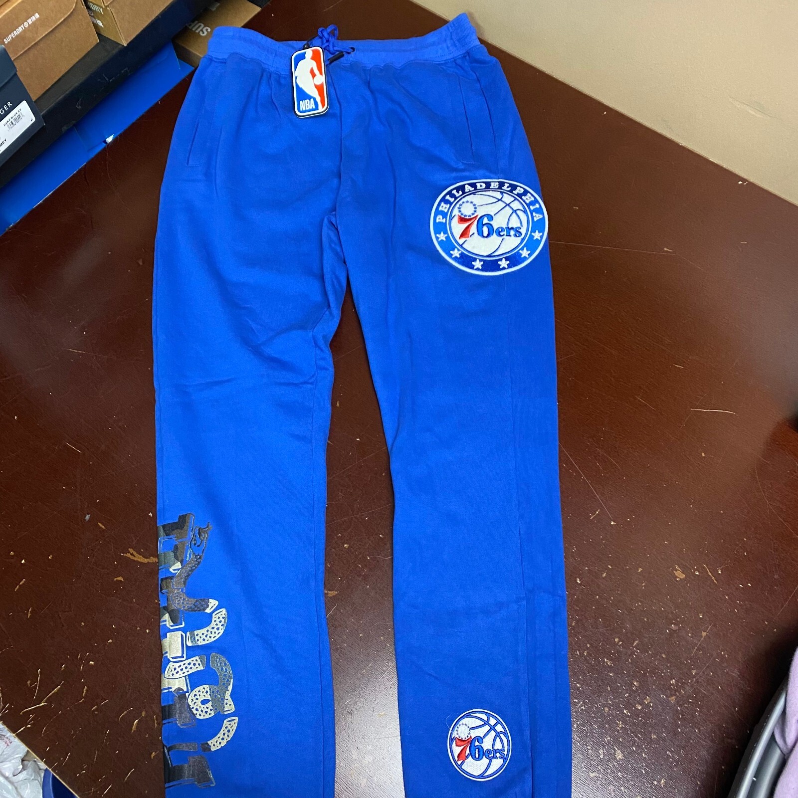 Pro Standard Mens Royal Blue Philadelphia 76ers NBA Pull On Jogger ...