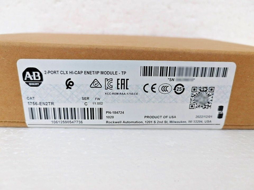 Allen Bradley 1756-EN2TR /C 2-PORT CLX HI-CAP ENET/IP MODULE - TP | eBay