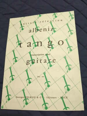 Albeniz Tango For Classical Guitar Rare Sheet Music | eBay