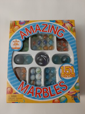 Amazing Marbles Deluxe set for Collectors and Game Players 151 Marbles ...