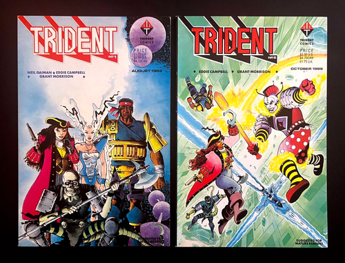 Trident #1, 2 Grant Morrison, Eddie Campbell, Neil Gaiman, Alan Davis ...