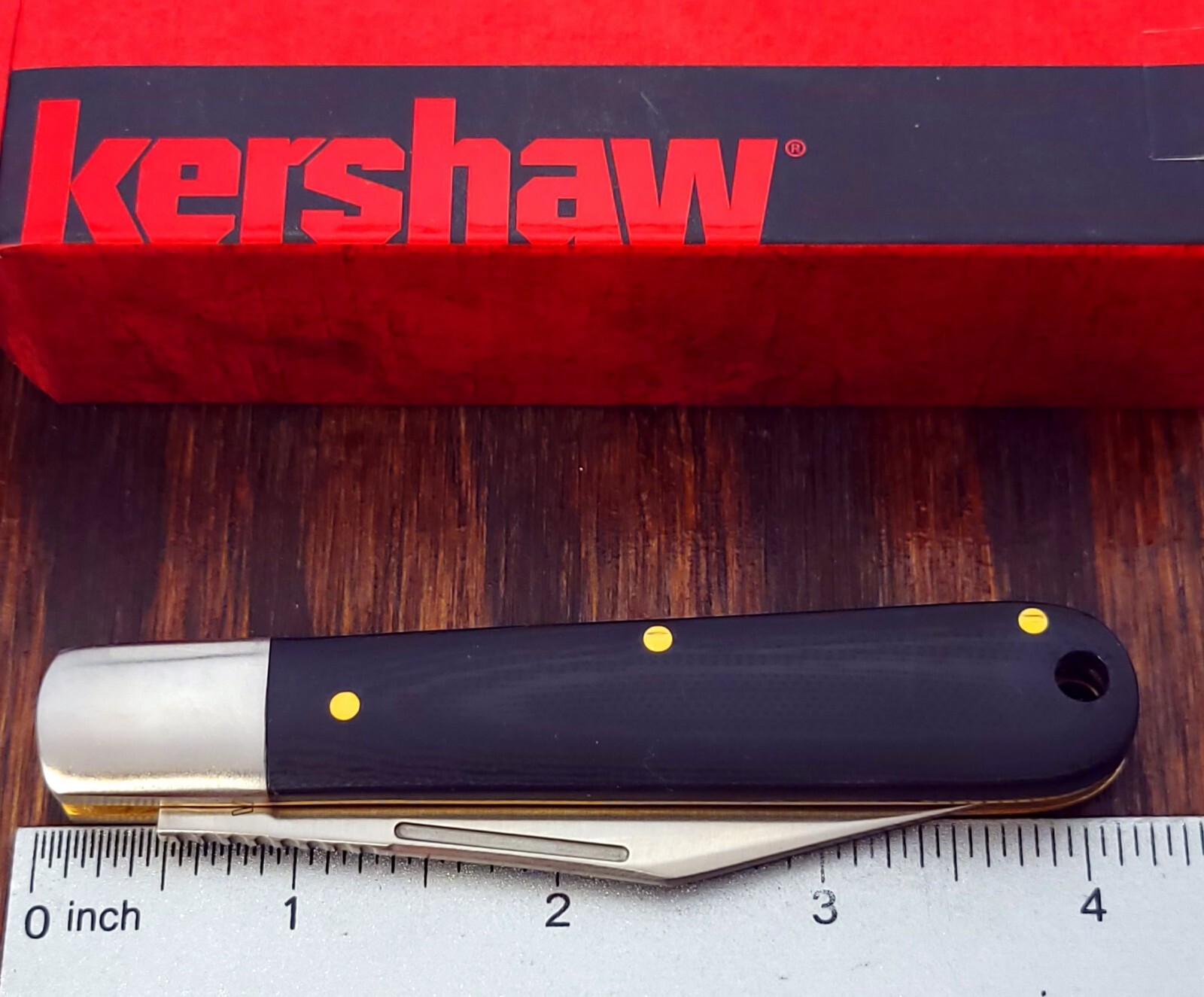 Kershaw Knife Culpepper 4383 Single Blade Jack Black G10 Handles NIB | eBay