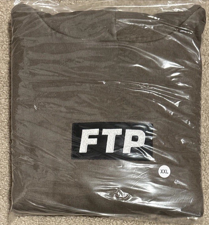 NWT FTP Box Logo Pullover Overdyed Brown Size Men’s XXL 2XL FREE ...