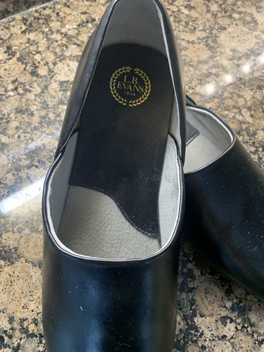 L.B. Evans Aristocrat Opera Slip On LEATHER Men's Black Slippers 11.5N ...