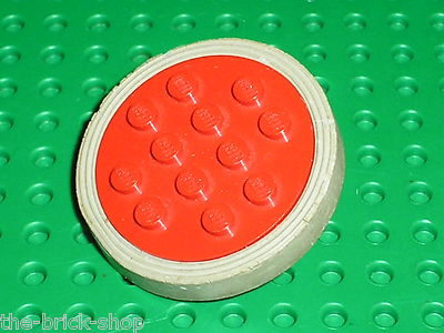 Grande roue LEGO VINTAGE large wheel old 12 studs ref 715 + Tyre Large ...