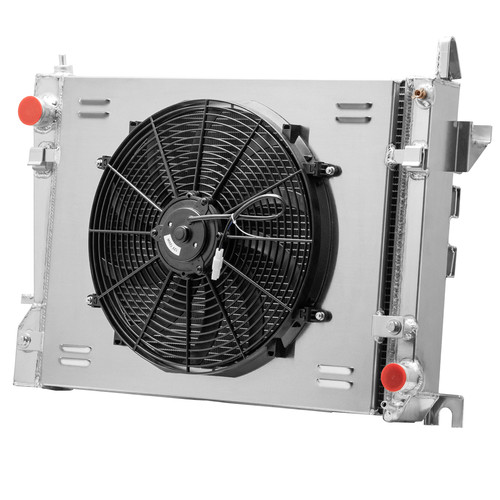 4 Row Radiator Shroud Fan Fit 02-04 Dodge Ram 1500/2003 Dodge Ram 3500 ...