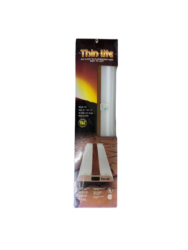 Thin-lite Model 126 Opaque Wood Trim Fluorescent Light Rv & Camper 12V ...
