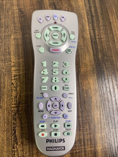 Philips Magnavox Remote Control Model CL007 With Glow In The Dark Buttons | eBay
