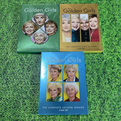 The Golden Girls The Complete 1, 2, 4, Season (DVD, 2004, 3-Disc Set ...