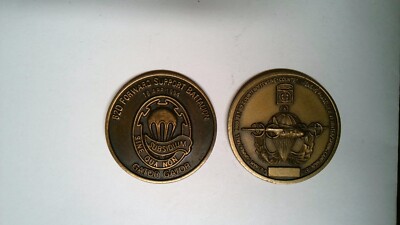 CHALLENGE COIN OLDER 82D AIRBORNE FORWARD SUPPORT BATTALION 1994 GATOR ...