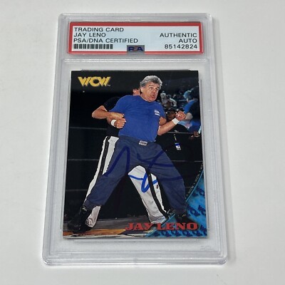 1998 Topps WCW WWF Jay Leno Signed Rookie Card Autograph PSA DNA ...