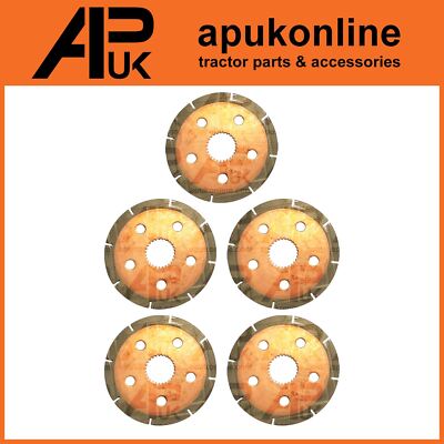 5x Brake Friction Disc Wet Type for Massey Ferguson 285 352 355 365 398 ...