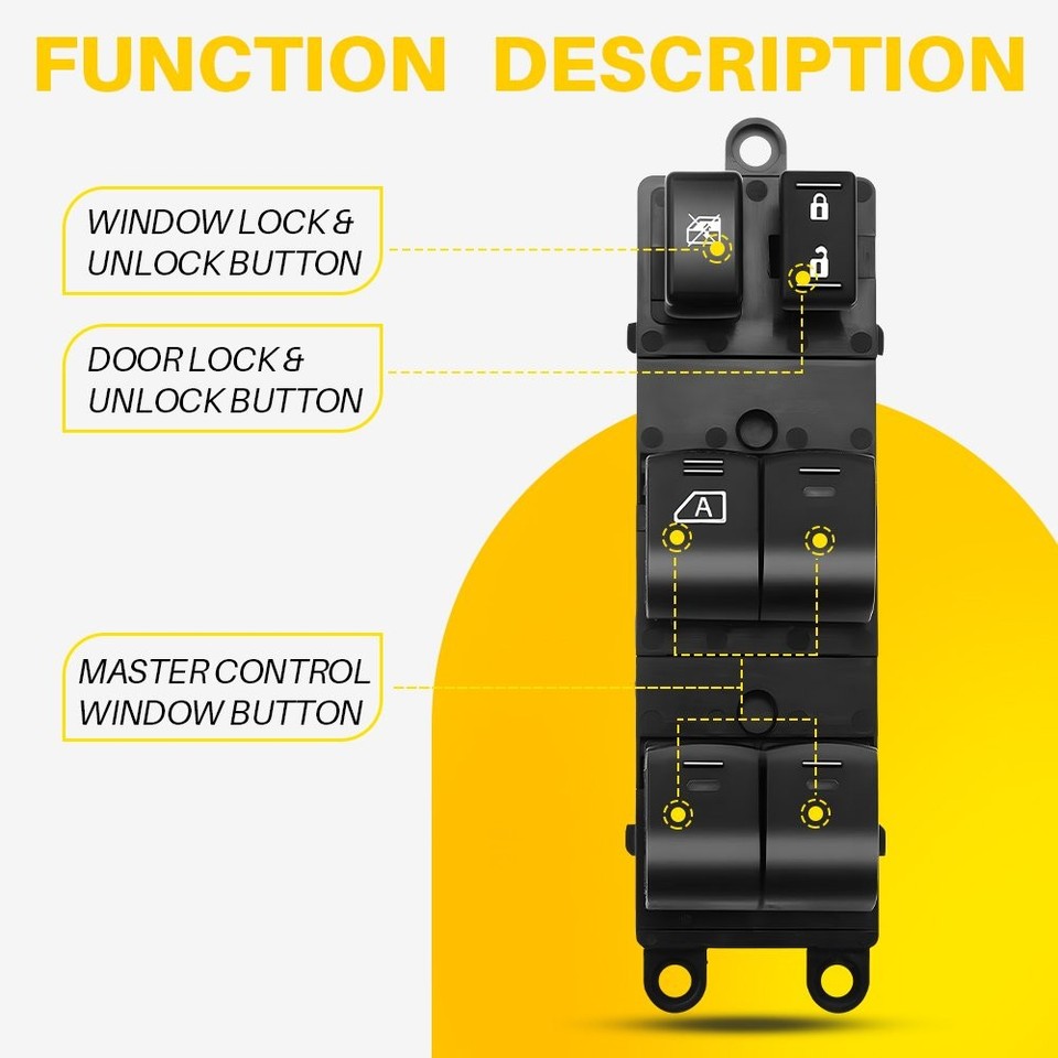 Power Window Master Control Switch Fit 2007 2008-18 2019 Nissan ...