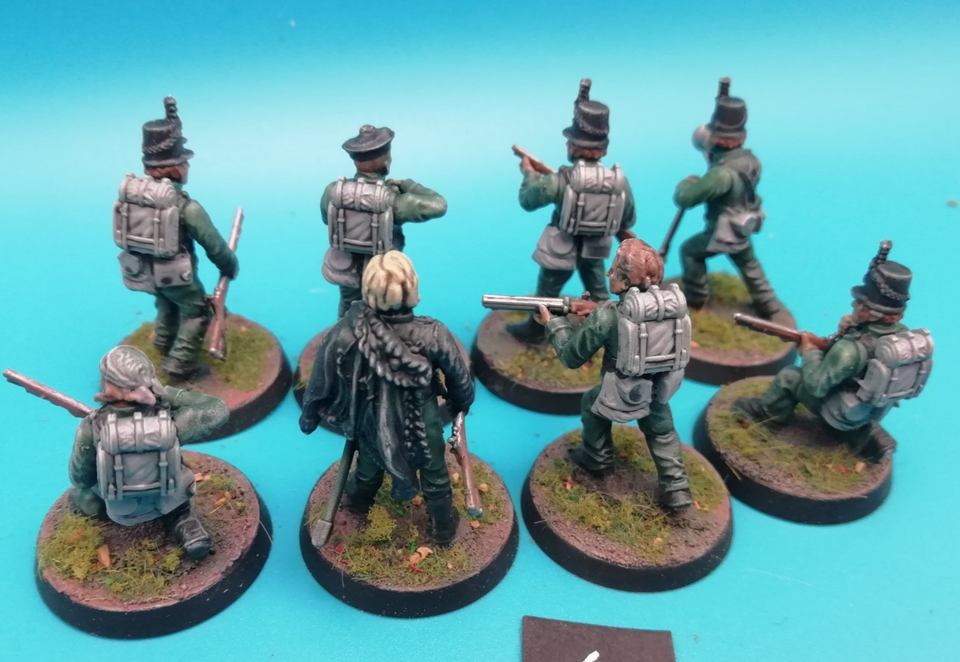 8 x Well Painted 28mm Napoleonic British 95th Rifles Sharpe Chosen Men ...