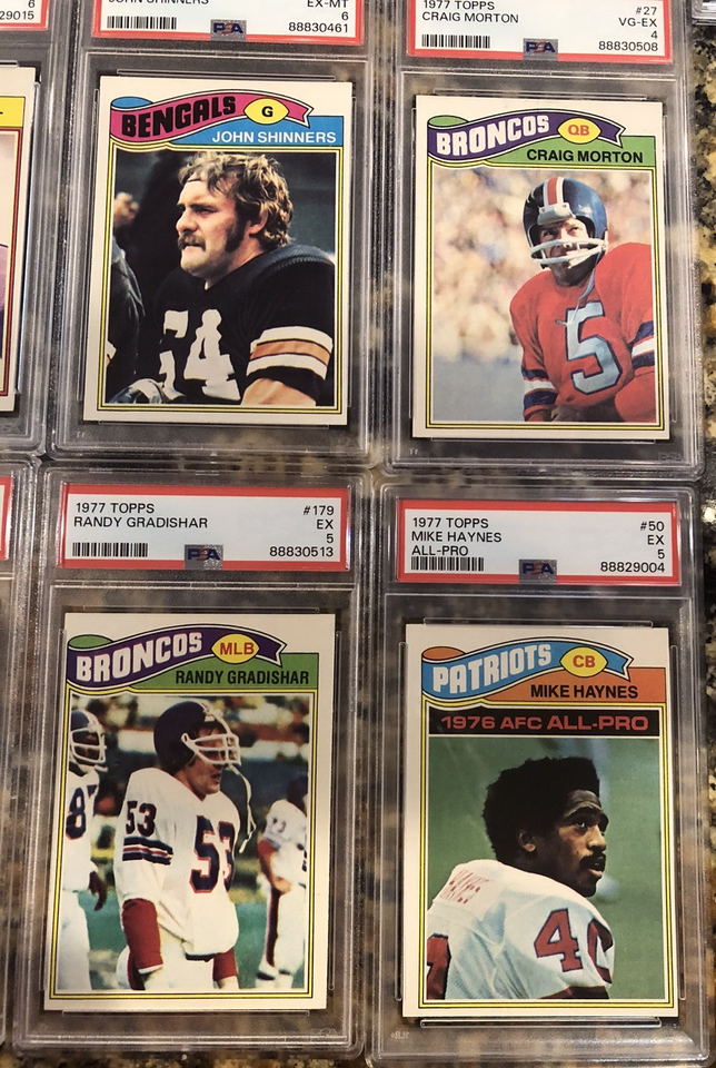 1977 TOPPS NFL FOOTBALL PSA Lot of 30--SEE PICTURES PSA 7's & 6's NICE ...