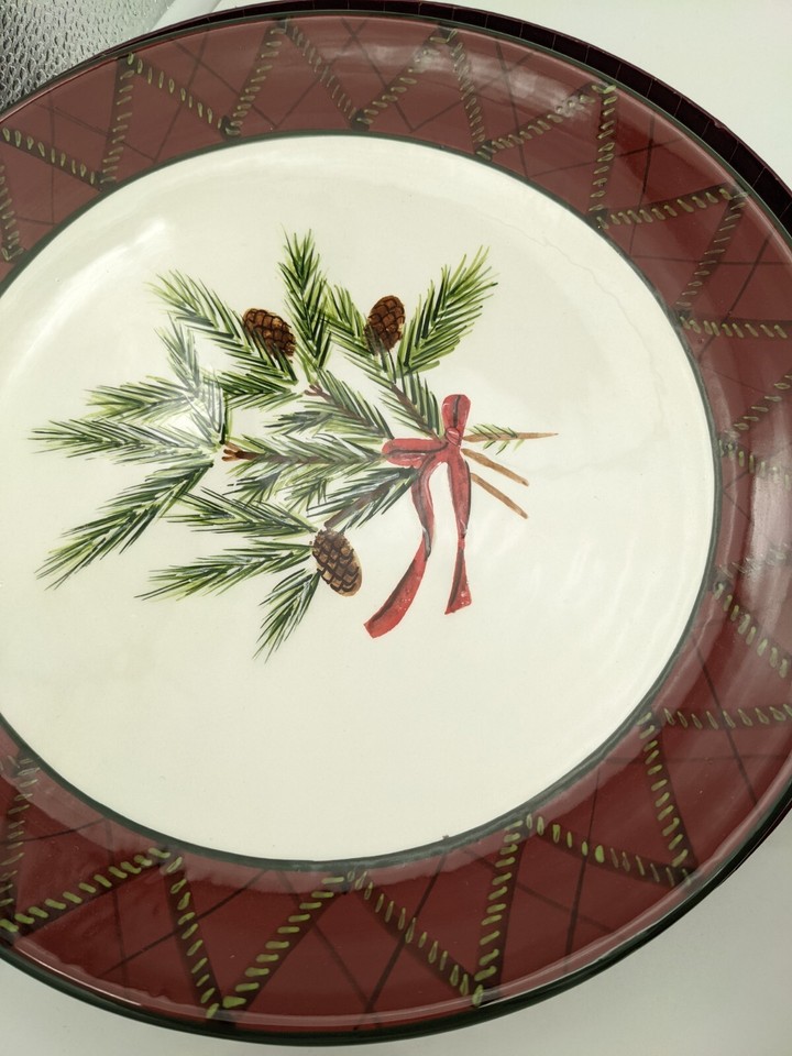 David Carter Brown Holiday Home Accents Salad Plates Set of 4 Size 9.5 ...