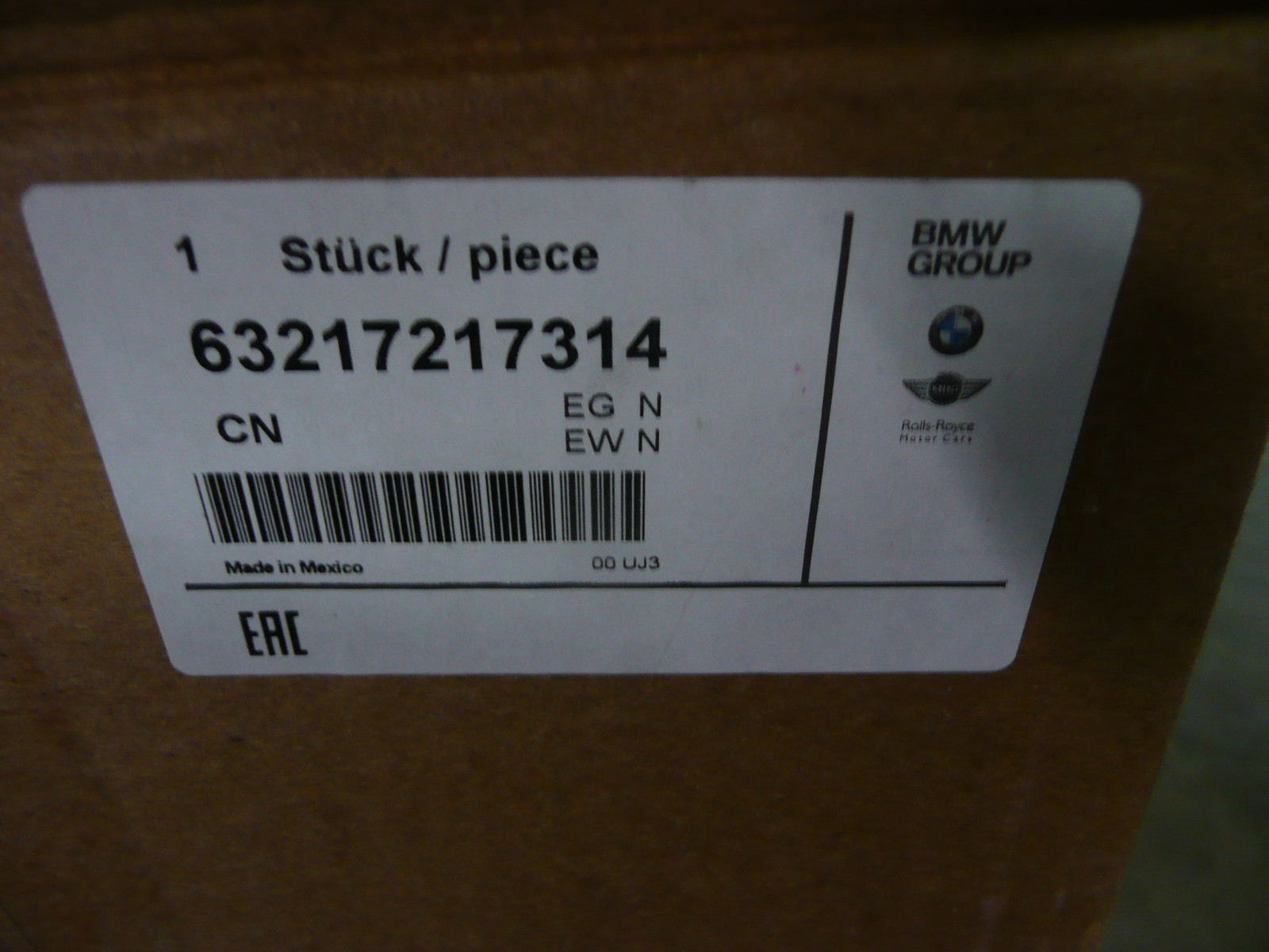 NEW GENUINE BMW X3 F25 TAIL LIGHT TRUNK LID LED RIGHT 63217217314 | eBay UK