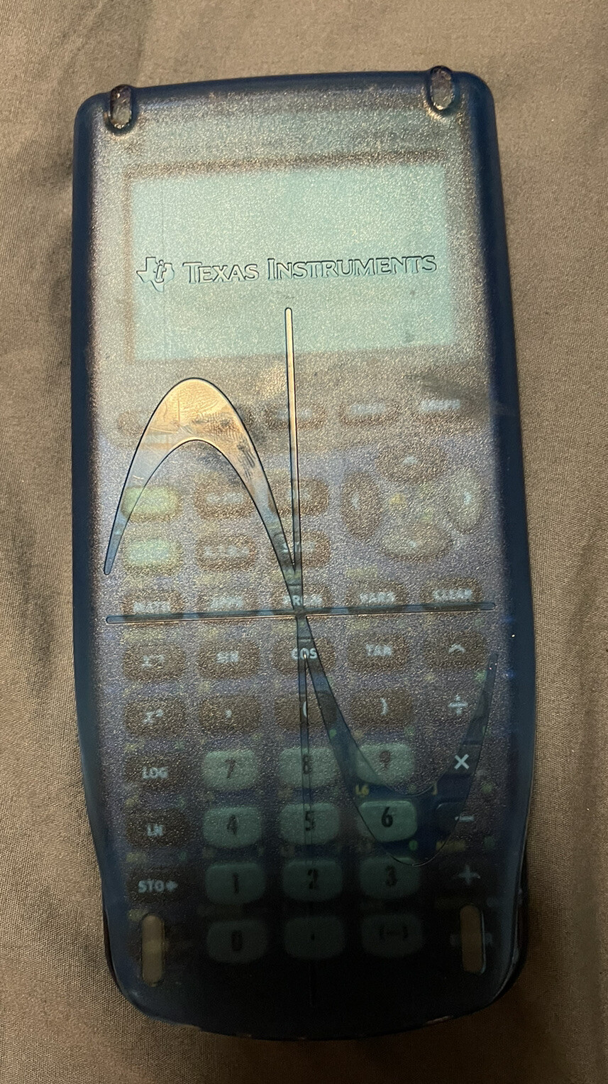 Texas Instruments TI-83 Plus Clear Emerald Blue Graphing Calculator ...