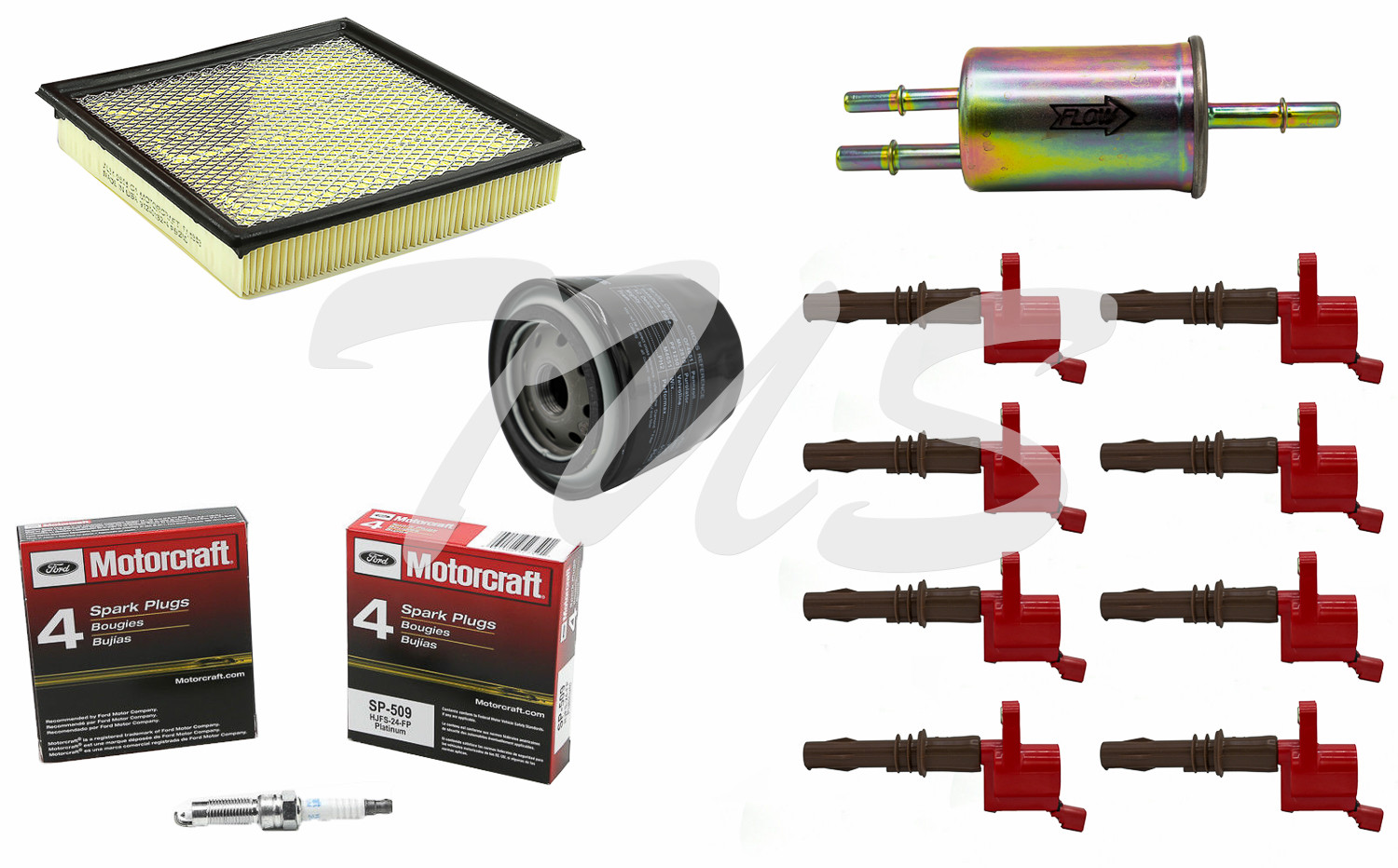 Tune Up Kit 2010 Ford Expedition 5.4L V8 High Performance DG521 SP509 ...