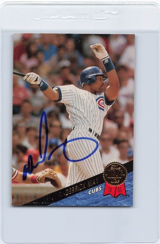 1993 Leaf #200 Derrick May Cubs Signed Auto *H9970 | eBay