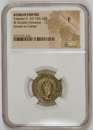 Roman Empire AD 256-258 BI Double-Denarius, Valerian II as Caesar, NGC ...