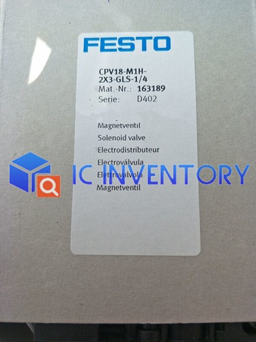 1PCS New FESTO solenoid valve CPV18-M1H-2X3-GLS-1/4 163189 | eBay