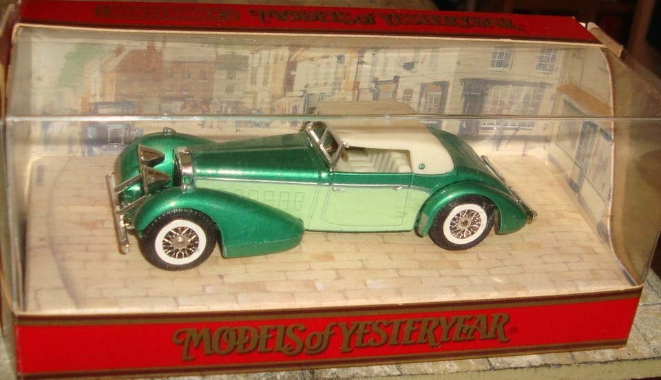 JAGUAR SS100 CAR & 1938 HISPANO SUIZA CAR - MATCHBOX MODELS OF ...