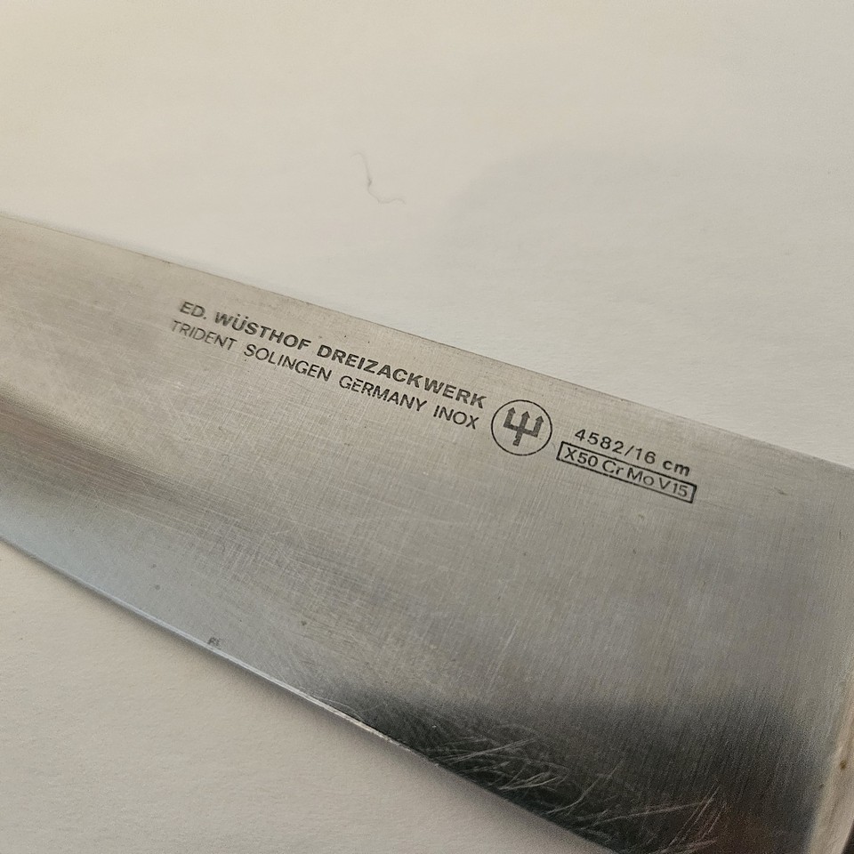 ED Wusthof Classic 6 Inch Chef Knife - 458216 Solingen Germany Kitchen ...