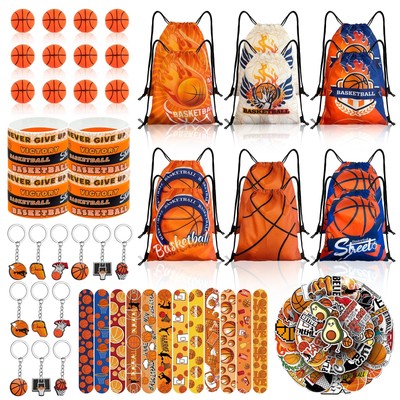 110Pcs Basketball Party Favors, Drawstring Bags Basketball Goodie Bag ...