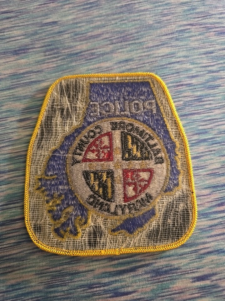 Vintage Baltimore County Police Patch Maryland MD Embroidered Color ...