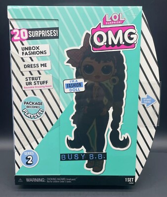2020 LOL Surprise OMG BUSY B.B. Fashion Doll Series 2 Includes 20 ...