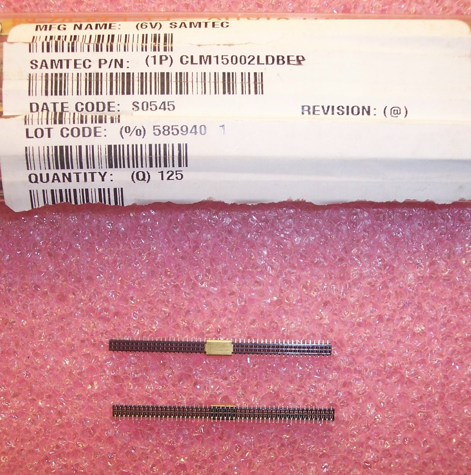 QTY (11) 100 POSITION BOTTOM ENTRY SMD RECEPTACLES 1mm CLM-150-02-L-D-B ...