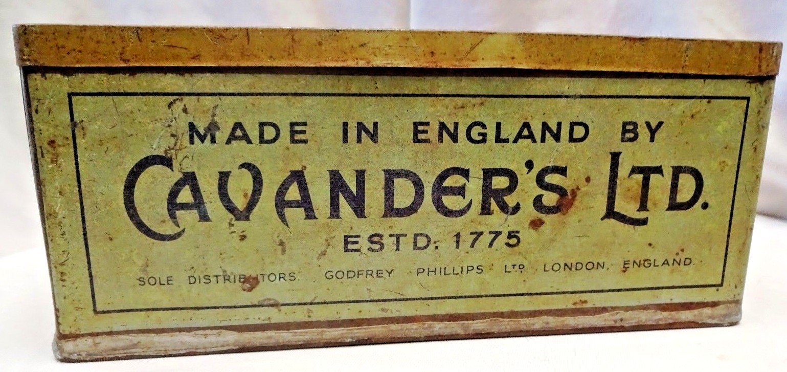 Vintage Cavender's Navy Cut Cigarettes Advertise Tin England Magnum ...