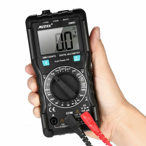 DM91 LCD Display Digital Multimeter AC/DC Voltage Current Meter NCV ...