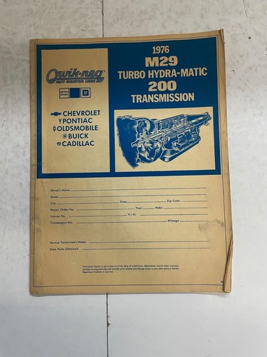 1976 M29 turbo hydra-matic 200 transmission manual | eBay
