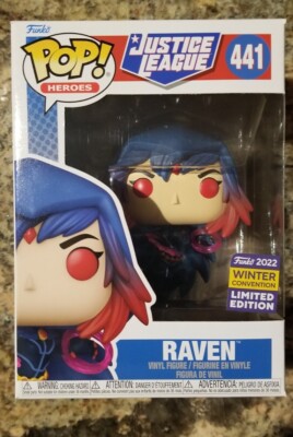 Funko POP! Raven 441 Justice League Teen Titans Winter Con 2022 | eBay