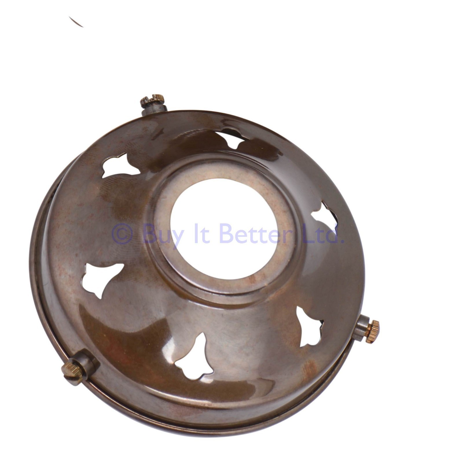 ElekTek Glass Lamp Shade Gallery Holder fits B22 BC Bayonet Lamp Holder ...