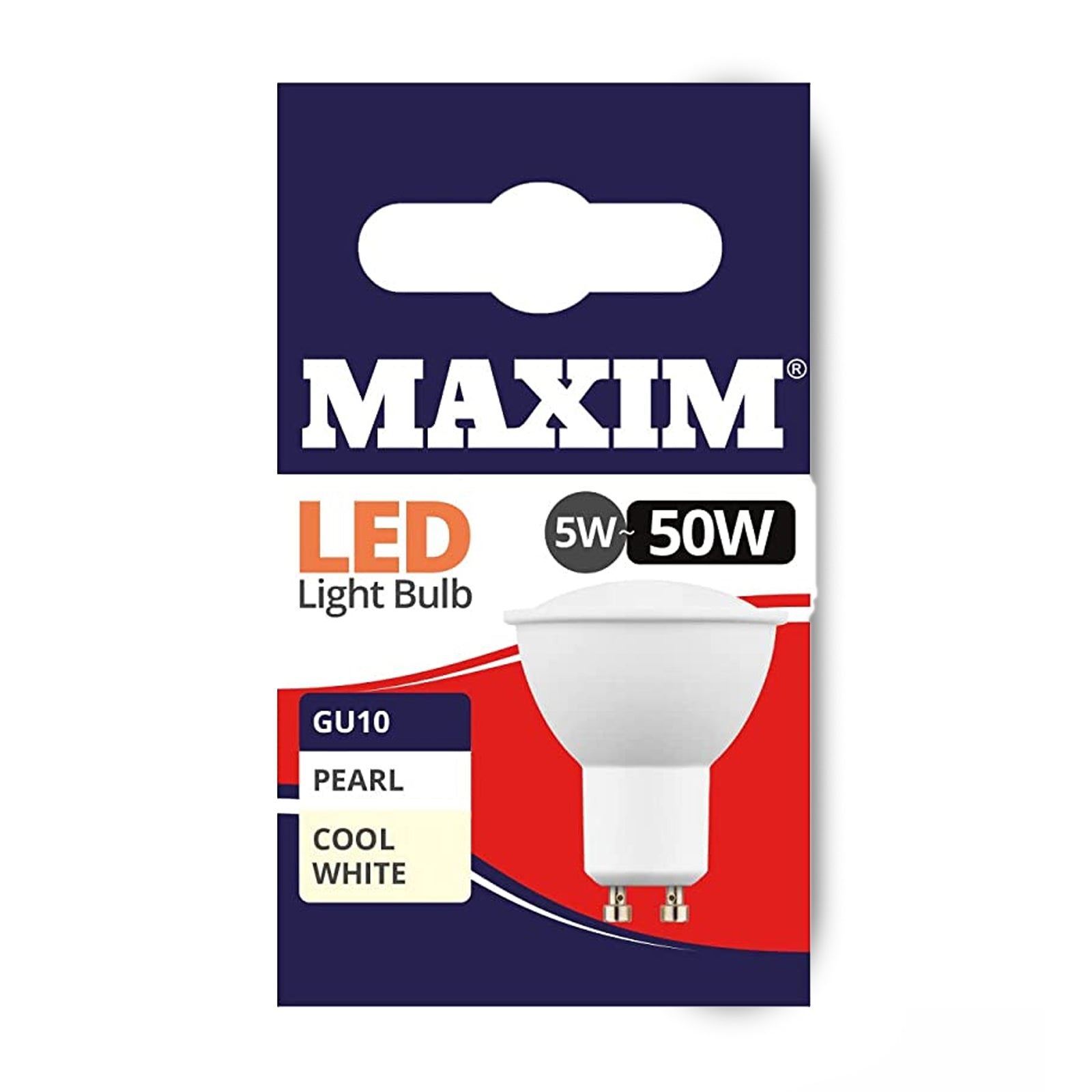 Maxim Cool White LED Bulb Gu10 5w=50w | eBay UK