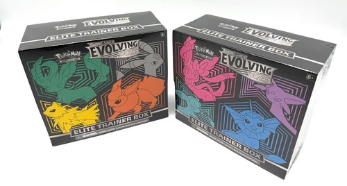 Lot of (2) Pokemon TCG SWSH Evolving Skies Elite Trainer Boxes ETB ...