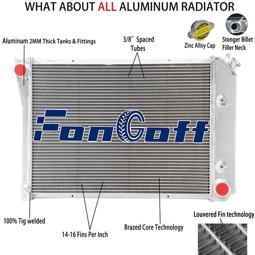3 Row Radiator FOR 1973-1974 Chevy Nova Buick Apollo/ Pontiac Ventura 4 ...