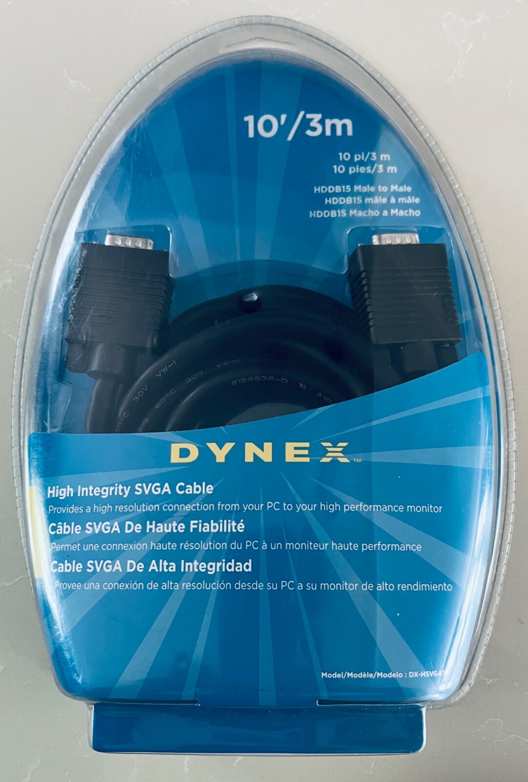 DYNEX 10ft PC VGA/SVGA Video Cable DX-HSVGA10 BRAND NEW SEALED | eBay