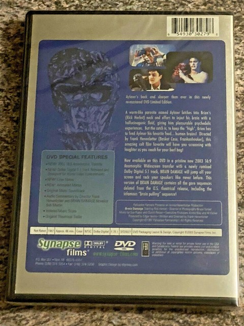 Brain Damage (DVD, 2003, Limited Special Edition) for sale online | eBay