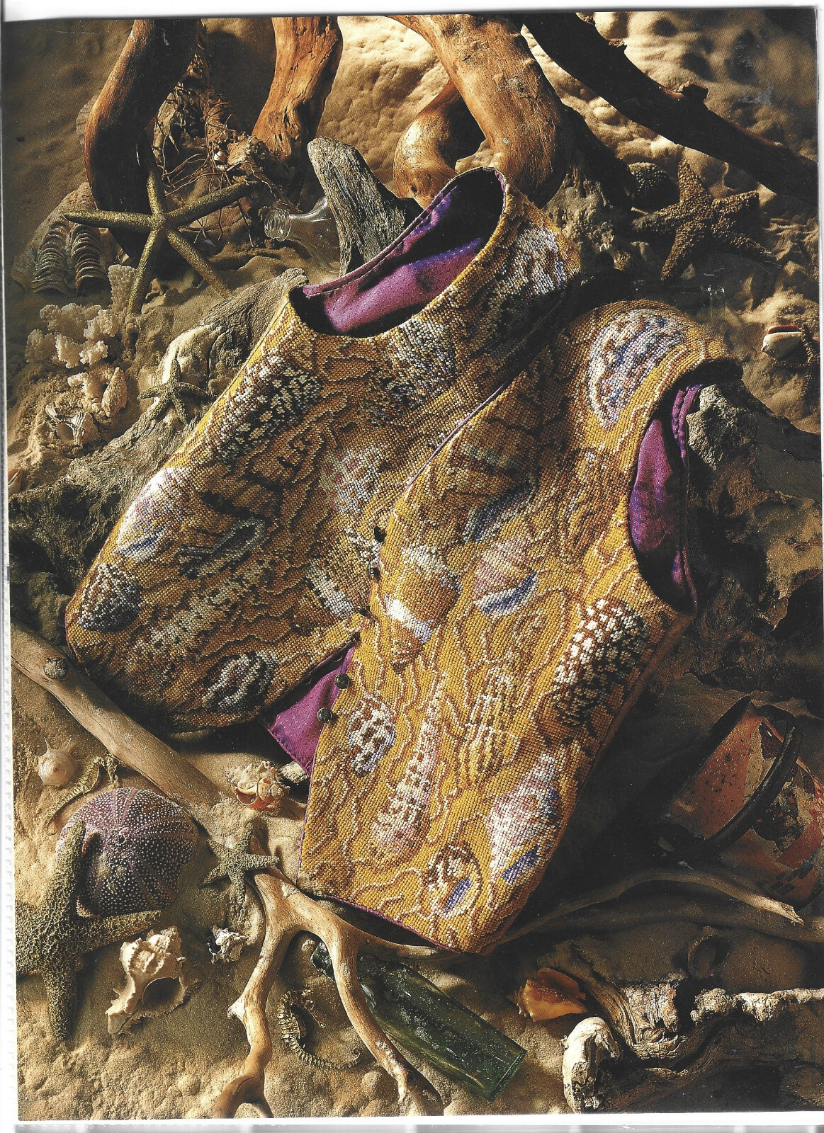 Shells Waistcoat Kaffe Fassett Needlepoint Chart Ehrman Designer | eBay