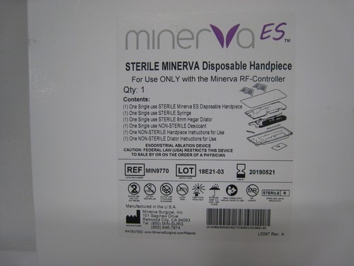Minerva Sterile Disposable Handpiece MIN9770 Endometrial Ablation ...