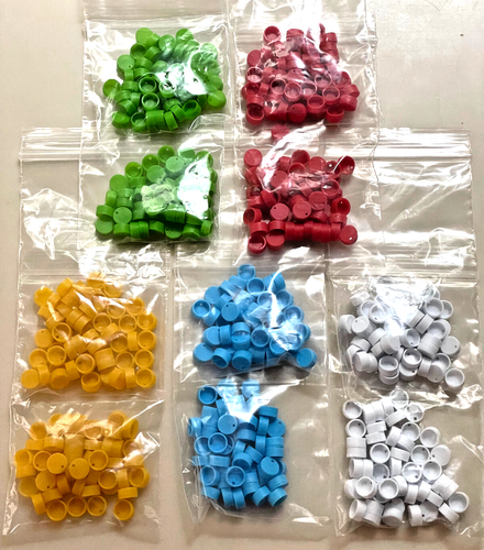 VWR 16001-130 Color Coded Vial Cap Inserts Assorted Colors - 500 CAPS | eBay