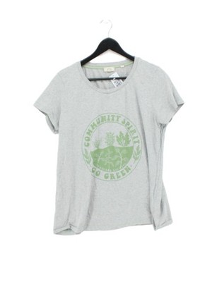 Fat Face Women's T-Shirt UK 16 Grey Cotton with Elastane Basic | eBay UK