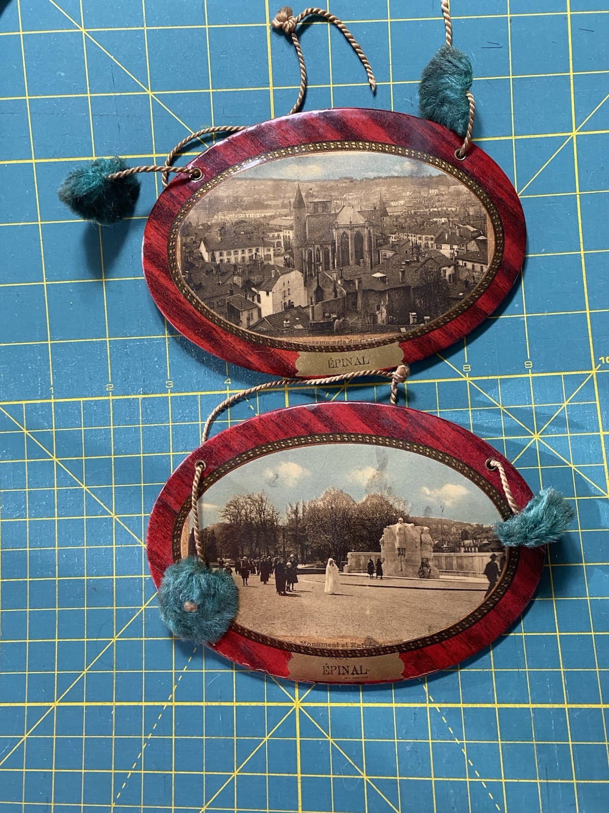 Vtg 1920's Epinal, France Wall Plaque Composite Plate Souvenir World War 1 | eBay