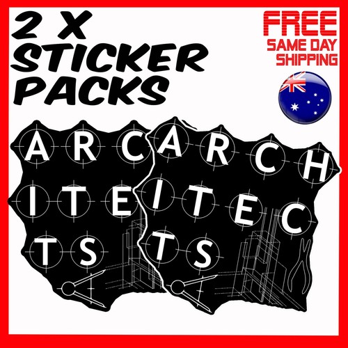 2 x Stickers - Architects - Car Window Bumper Laptop Funny Novelty ...