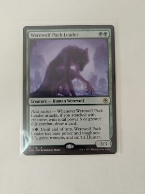 MTG Werewolf Pack Leader Adventures in the Forgotten Realms 211/281 NM ...